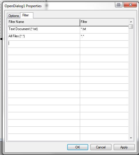 Basics – Setting filters in the OpenDialog common dialog | Customer FX